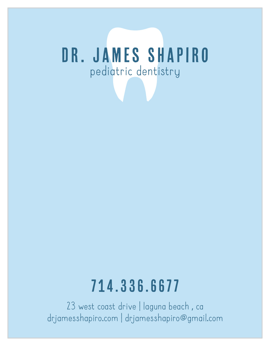 Simple Tooth Business Stationery by Basic Invite