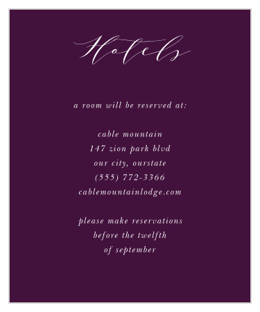 Grape Peonies Rehearsal Cards by Basic Invite