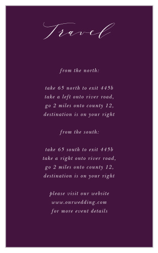 Grape Peonies Wedding Programs by Basic Invite