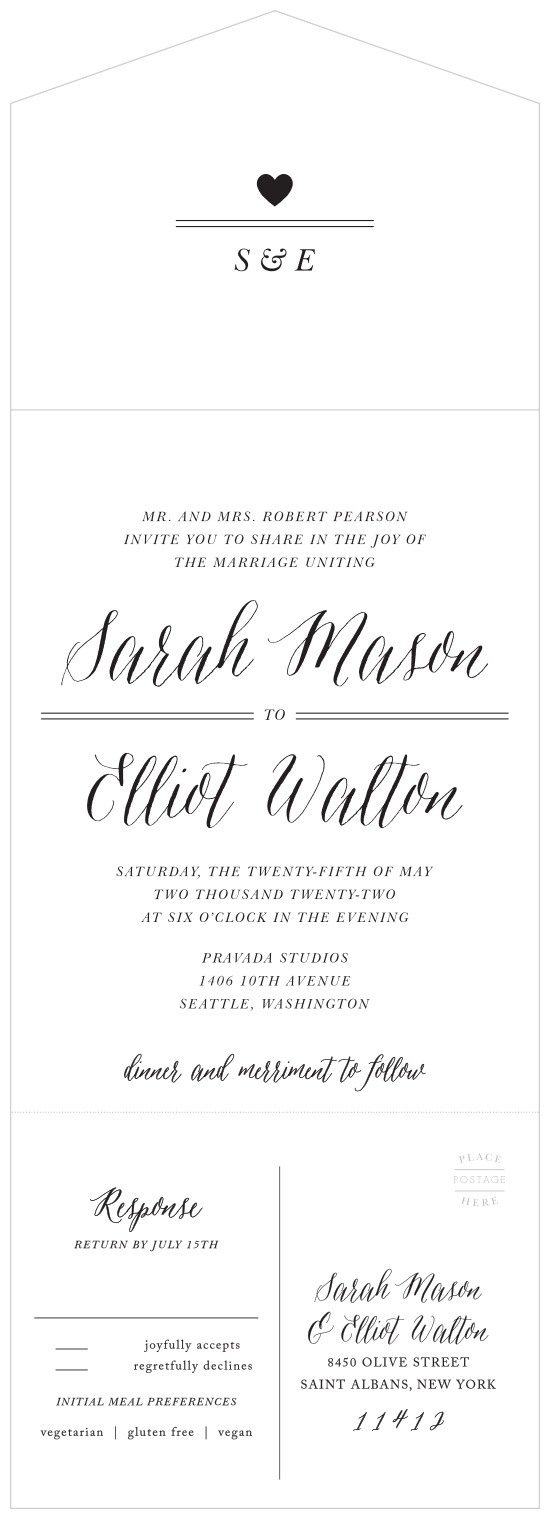 Rustic Wedding Invitations - Match Your Color & Style Free!