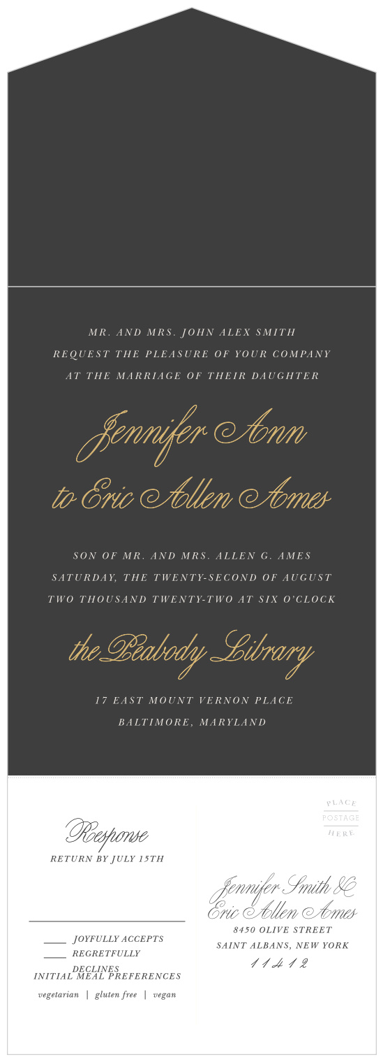 Seal and Send All In One Wedding Invitations | 100+ Designs