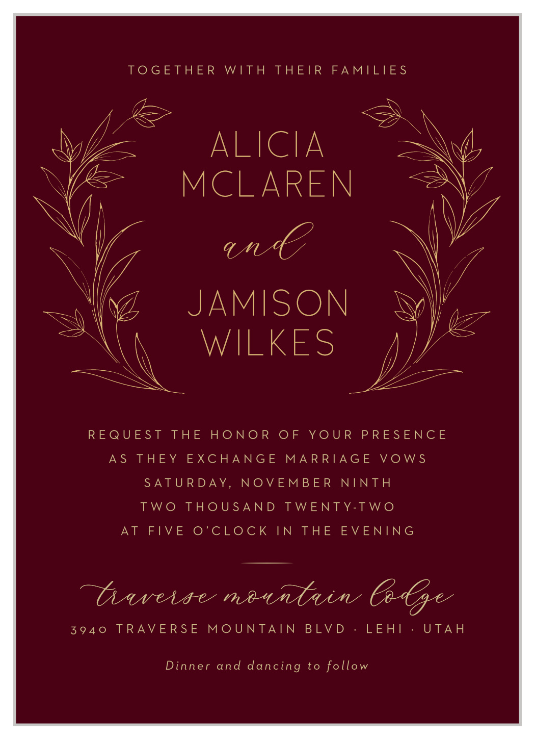 Redwood Forest Wedding Invitations by Basic Invite