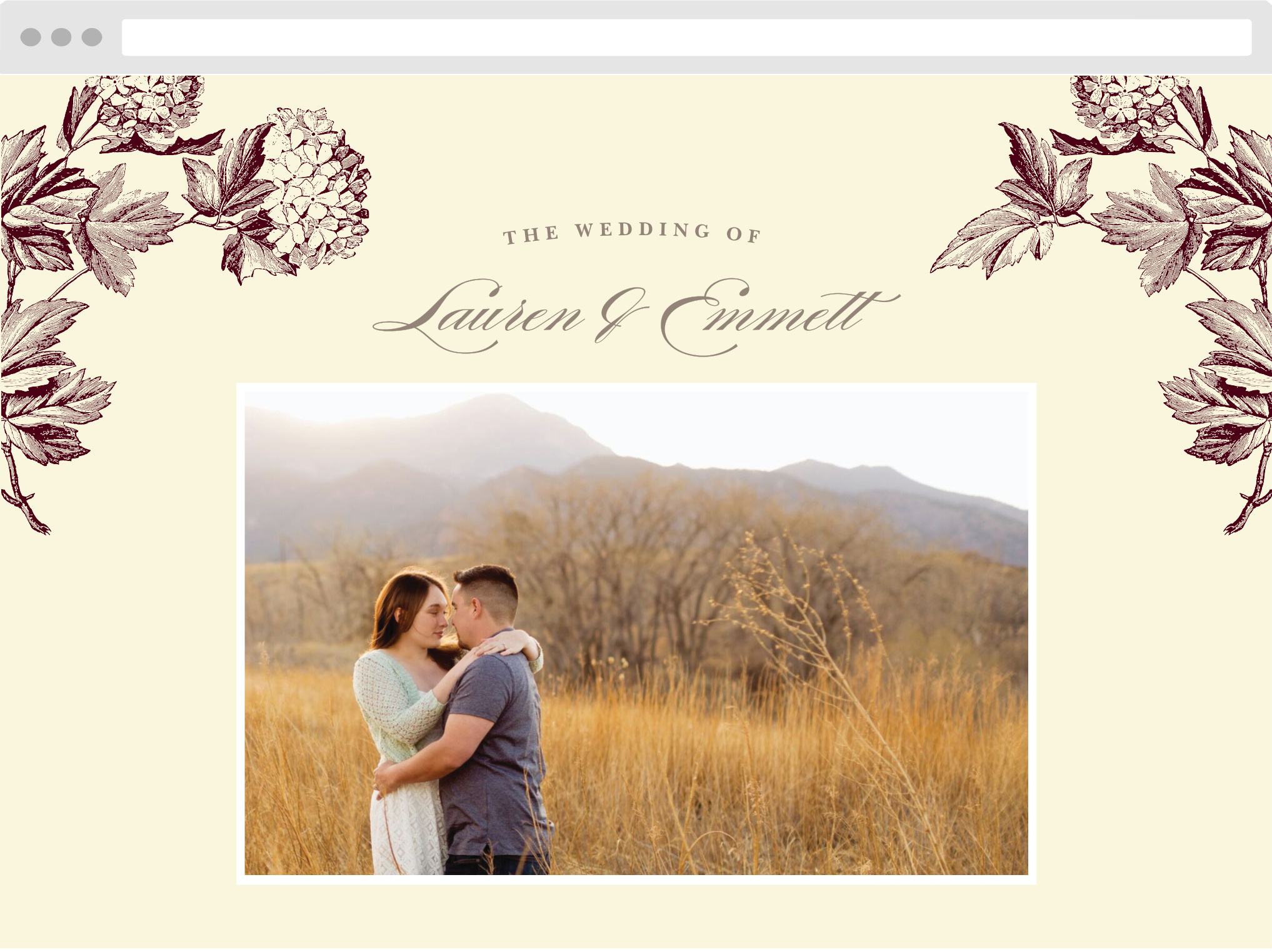 100% Free Wedding Websites | Match Your Colors & Style! - Basic Invite
