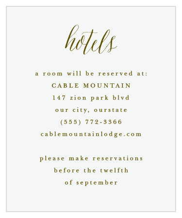 Woodgrain Calligraphy Wedding Invitations by Basic Invite