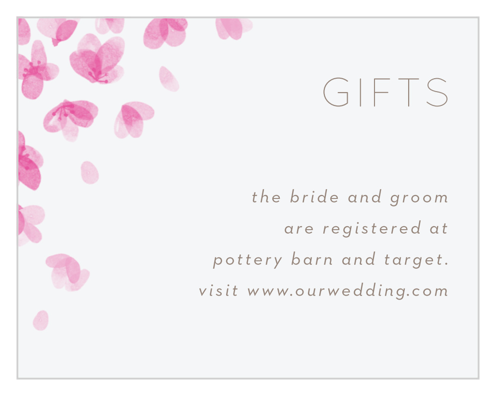 Cherry Branch Registry Cards by Basic Invite