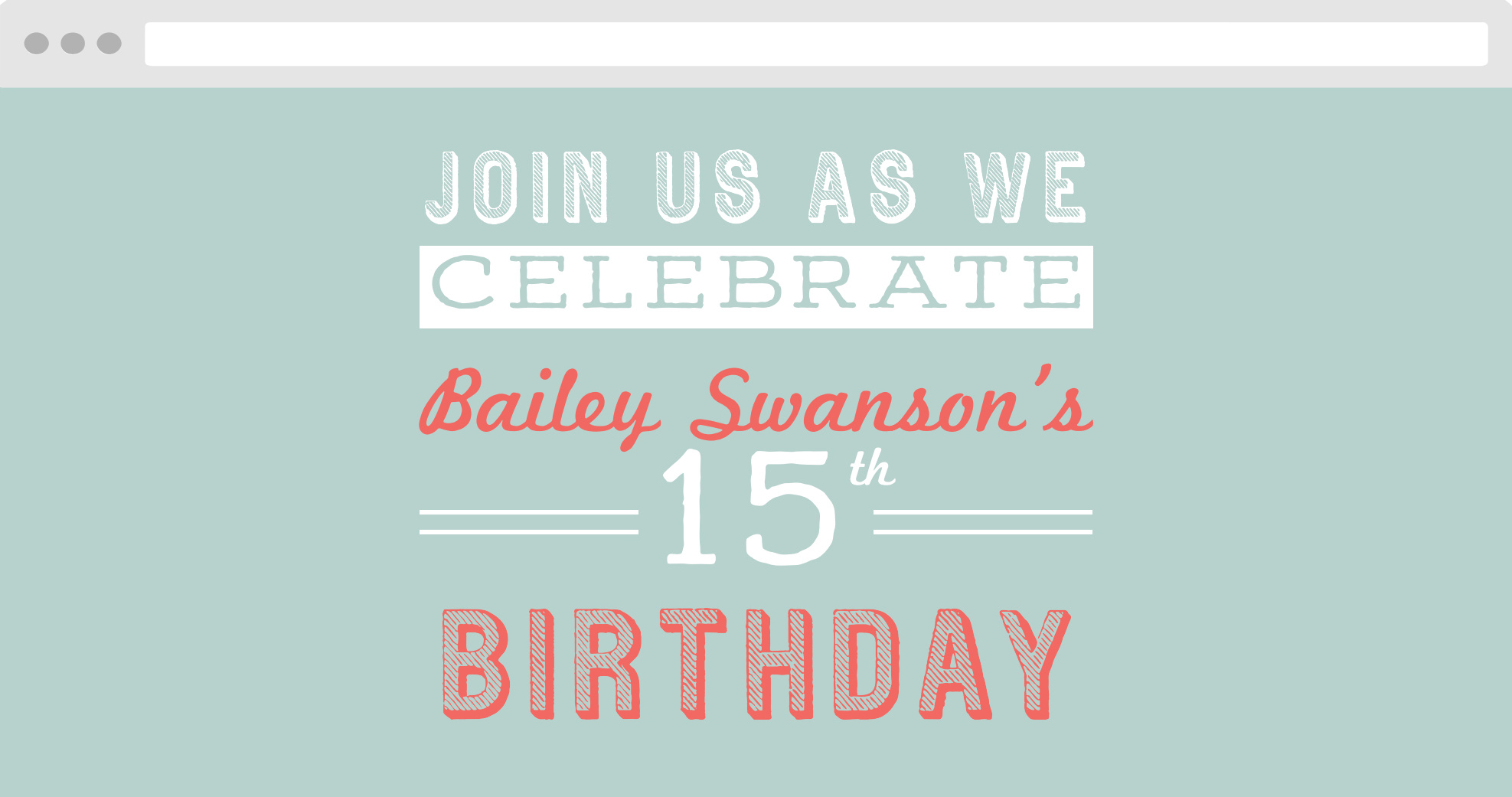 100% Free Birthday Party Websites | Match Your Colors & Style! - Basic ...