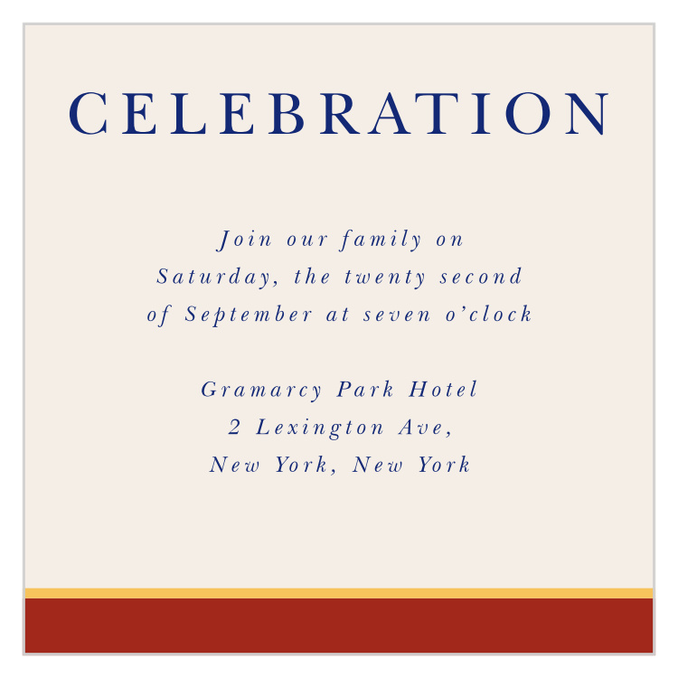Medieval Banner Bar Mitzvah Reception Cards by Basic Invite
