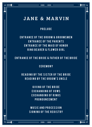 Home Heart Wedding Menus by Basic Invite