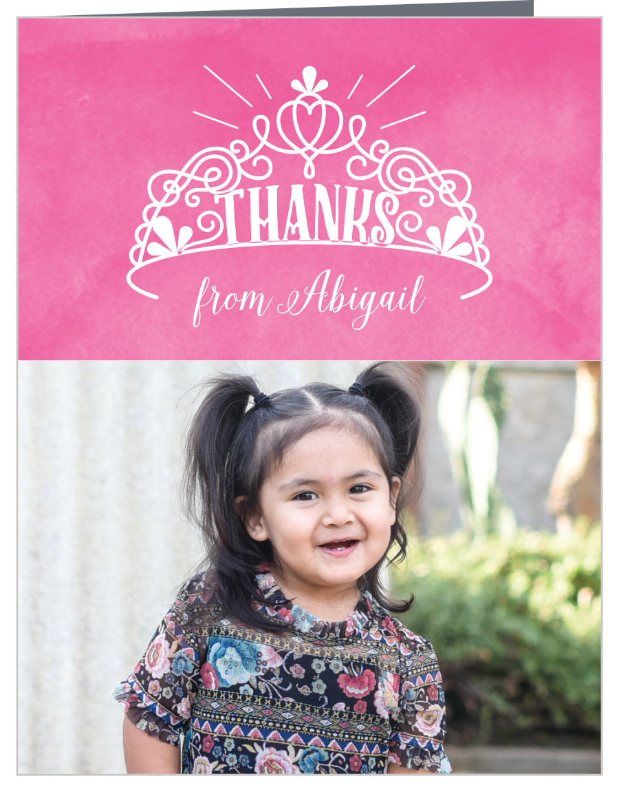 Princess Crown Graduation Thank You Cards by Basic Invite