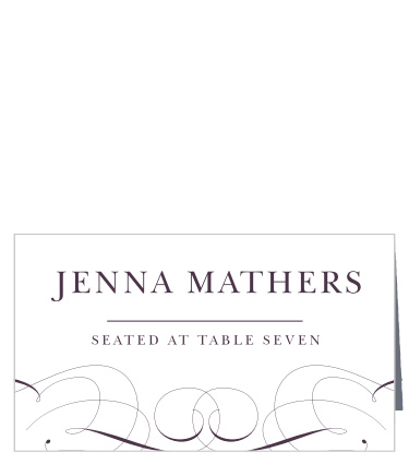 Scripted Love Wedding Menus by Basic Invite