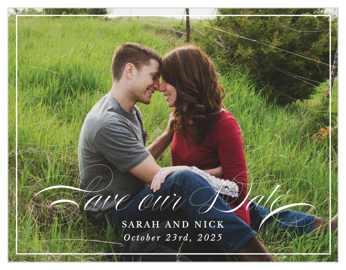 Scripted Love Save the Date Magnets by Basic Invite