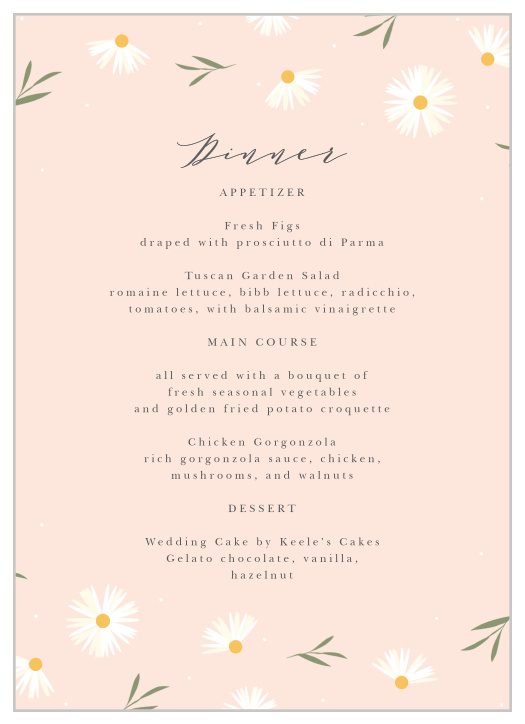 Wedding Menus | Design Your Menu Cards Instantly Online!
