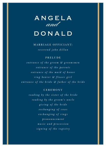 Wedding Programs | Match Your Colors & Style Free!