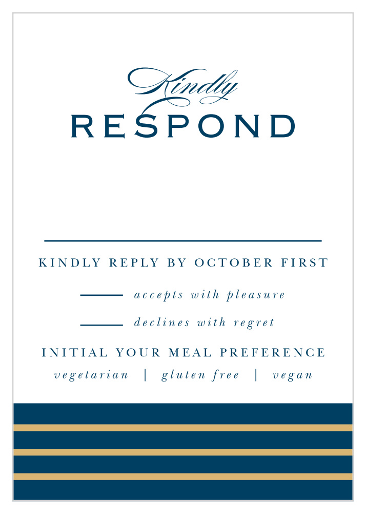 Perfect Frame Response Cards by Basic Invite