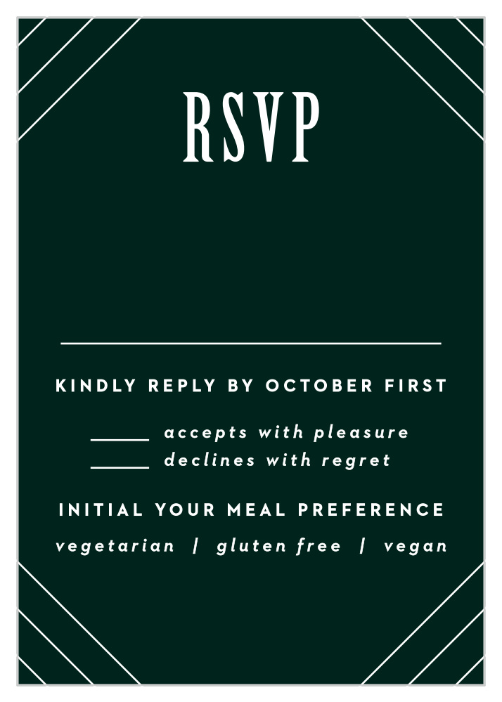 Elegant Union Response Cards by Basic Invite