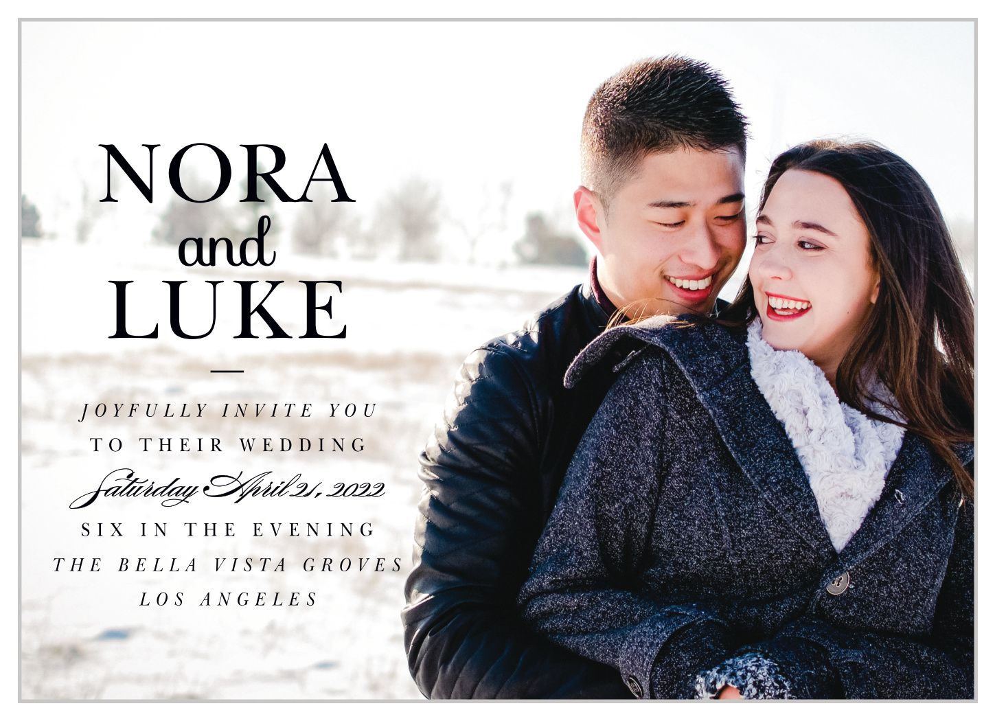 Luxe Type Wedding Invitations by Basic Invite