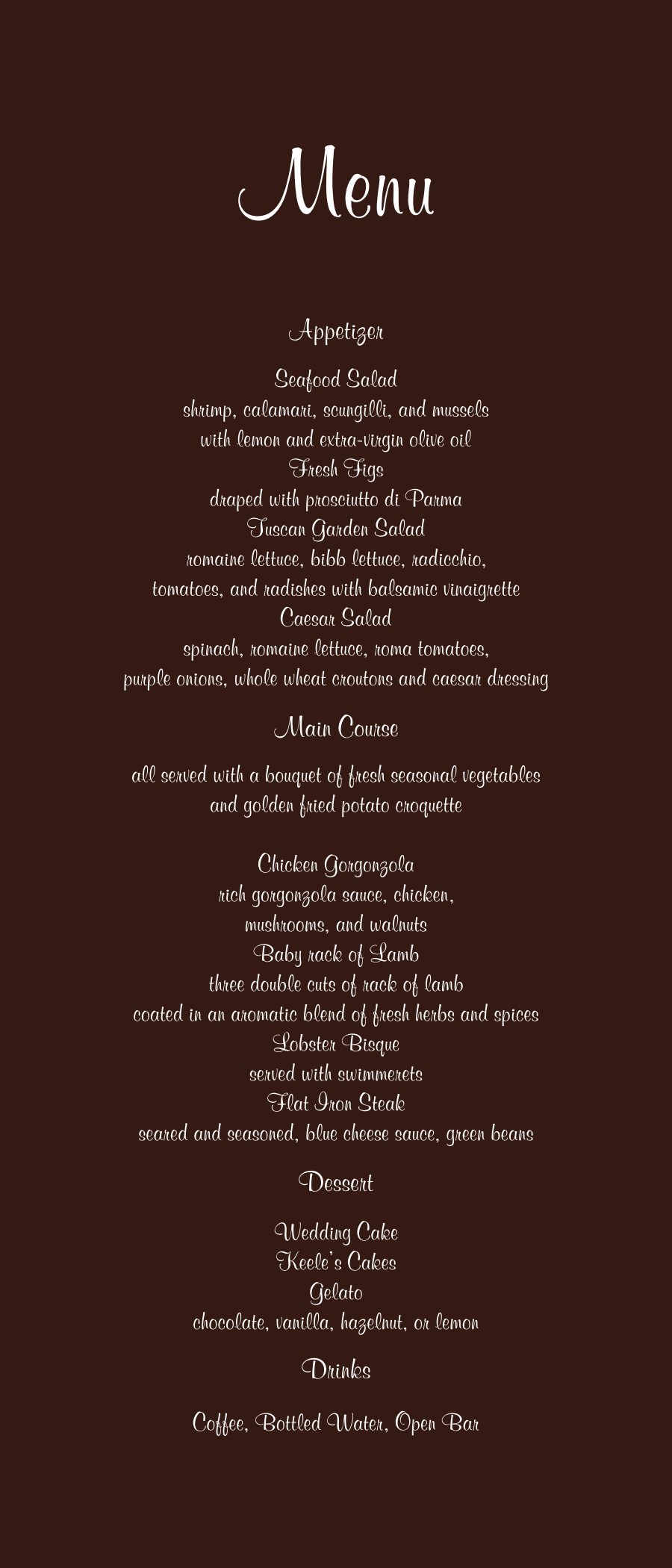 Wedding Menu Wording wedding-menu-wording
