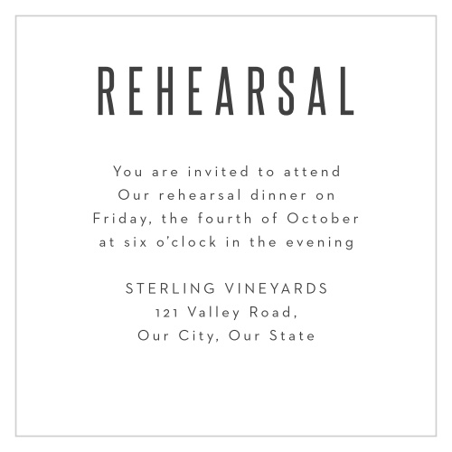 Gilded Strokes Accommodation Cards by Basic Invite