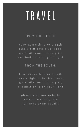 Gilded Strokes Accommodation Cards by Basic Invite