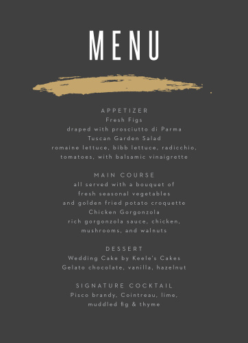 Gilded Strokes Response Cards by Basic Invite