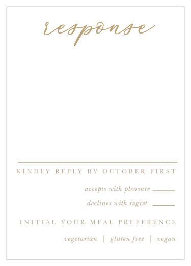 Oversize Script Wedding Invitations by Basic Invite