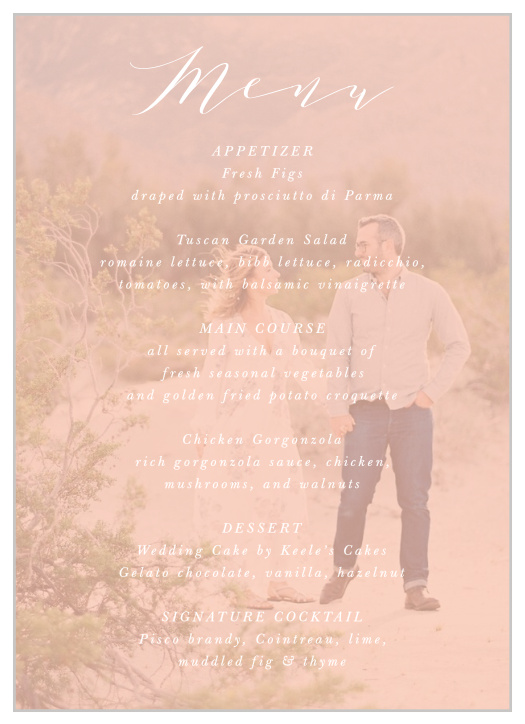 Wedding Menus | Design Your Menu Cards Instantly Online!