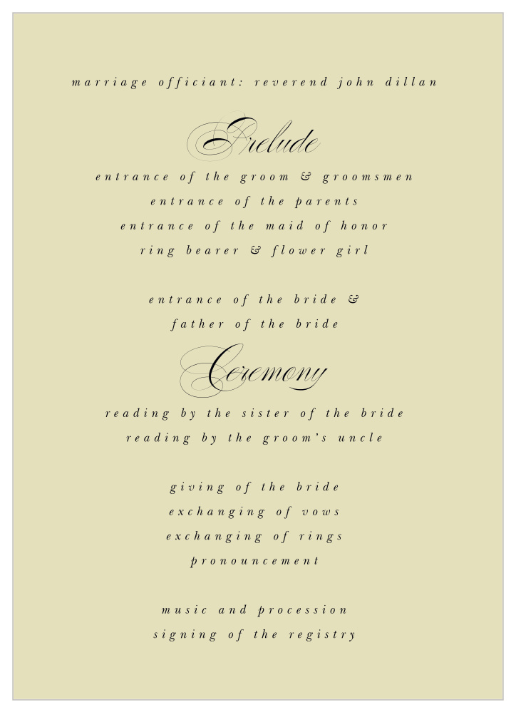 Clean Collage Wedding Programs by Basic Invite