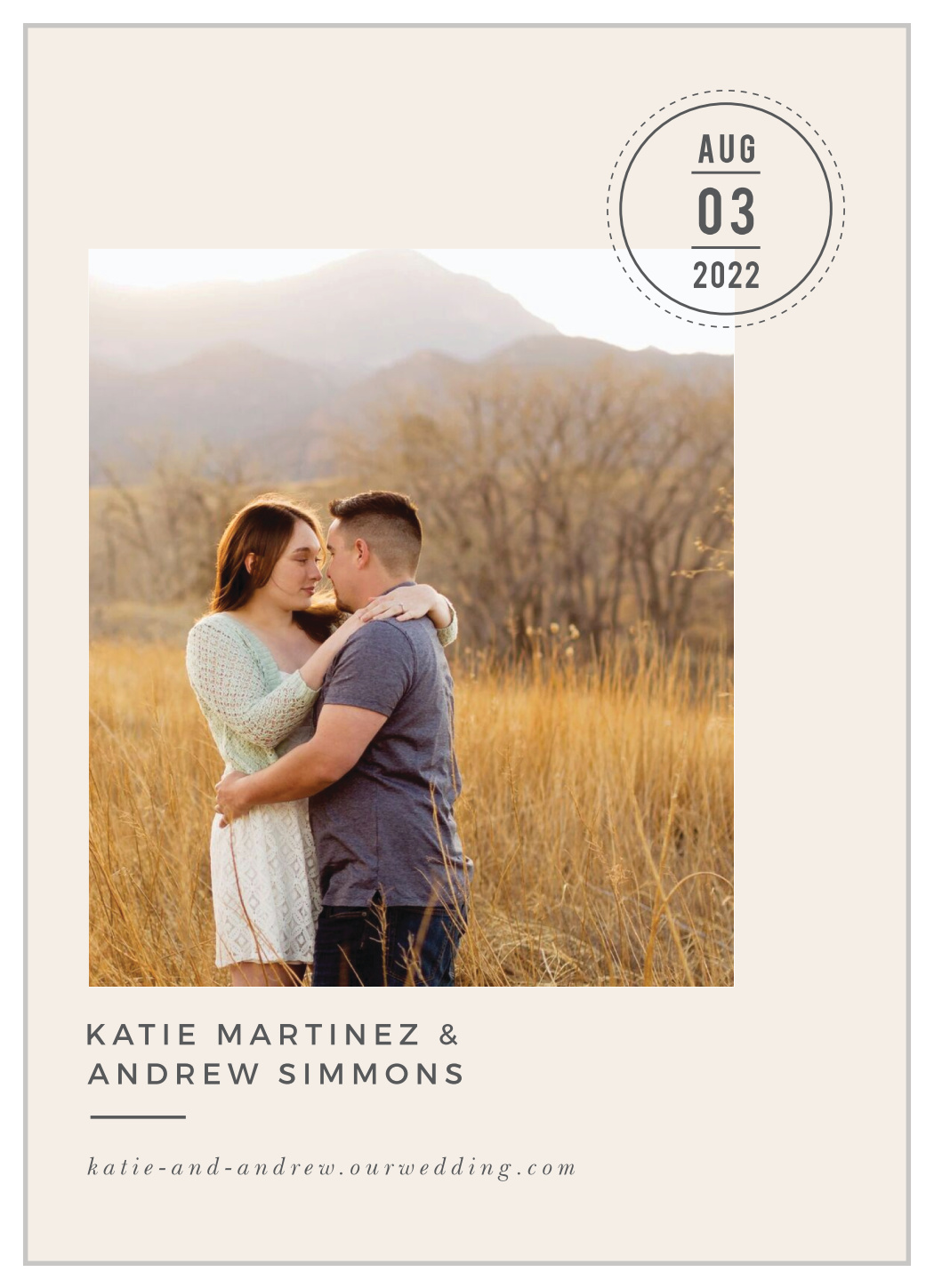 Modern Stamp Wedding Invitations by Basic Invite