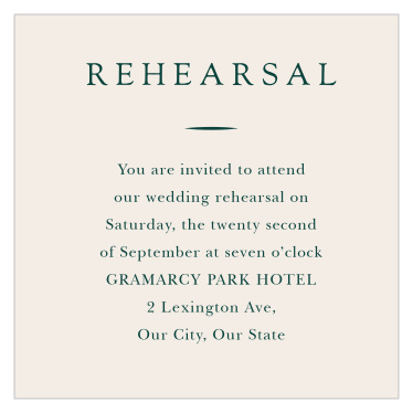 Delicate Frame Accommodation Cards by Basic Invite