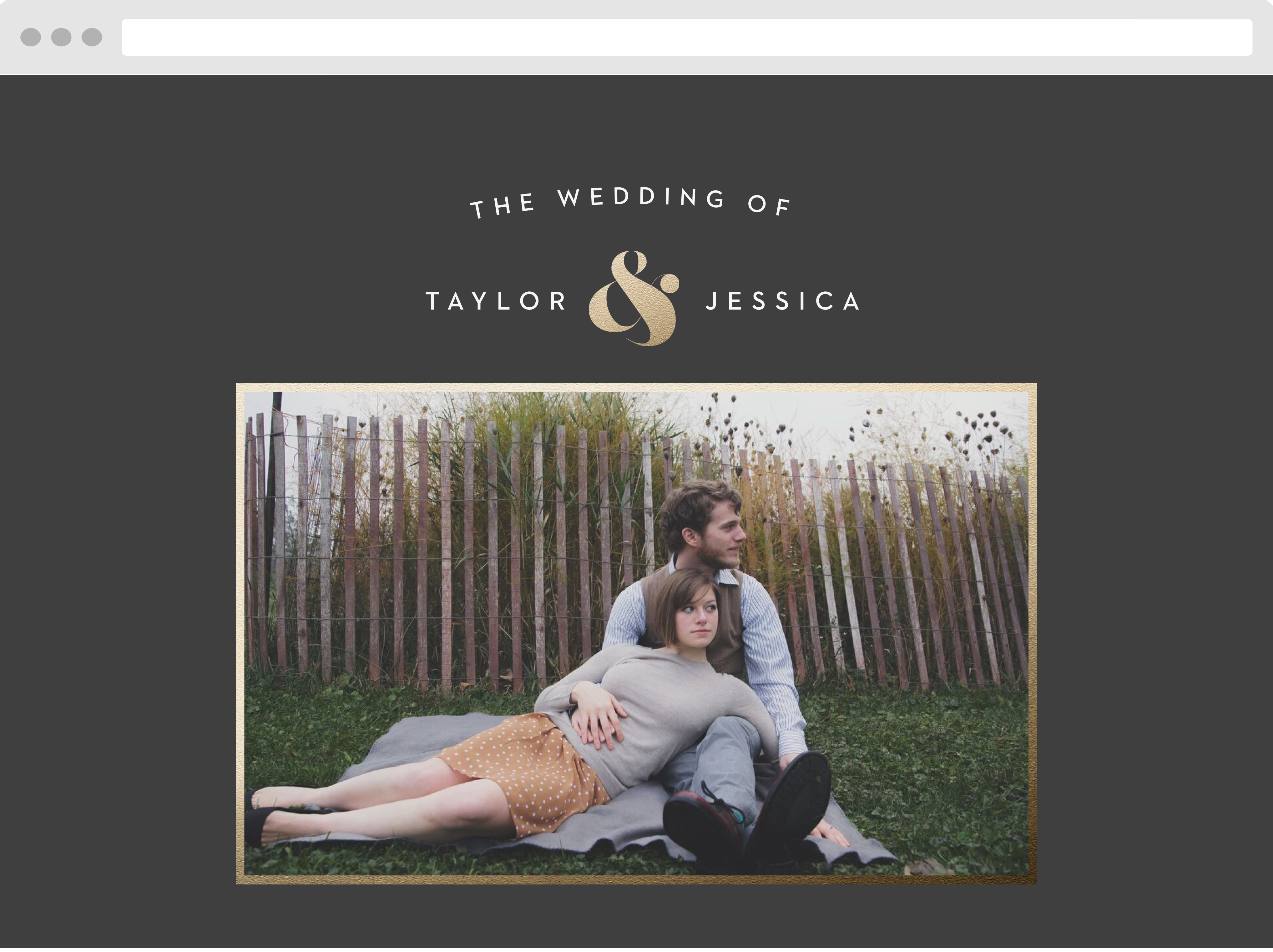 Minimal Band Wedding Website by Basic Invite