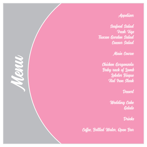 Modern Half Circle Wedding Invitations by Basic Invite