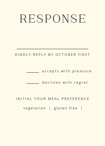 Leafy Label Direction Cards by Basic Invite