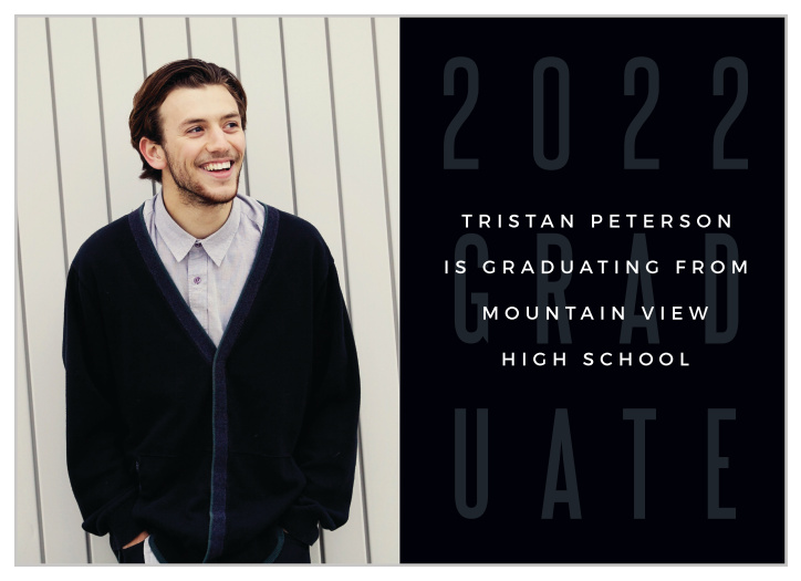 Subtle Grad Graduation Invitations by Basic Invite