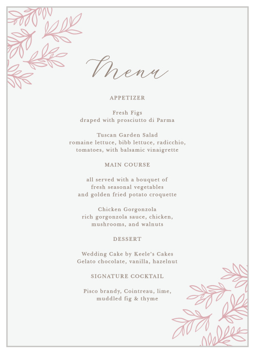 Circled Monogram Wedding Programs by Basic Invite