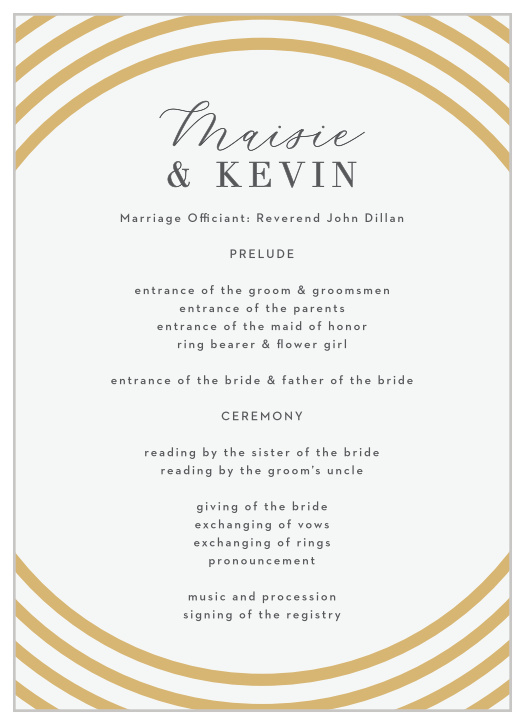 Modern Circles Wedding Invitations by Basic Invite