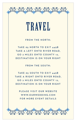 Wedding Direction Cards by Basic Invite