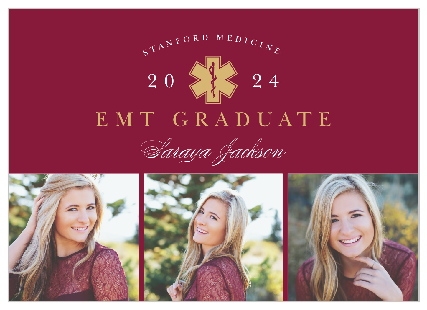 EMT Paramedic Graduation Announcements by Basic Invite