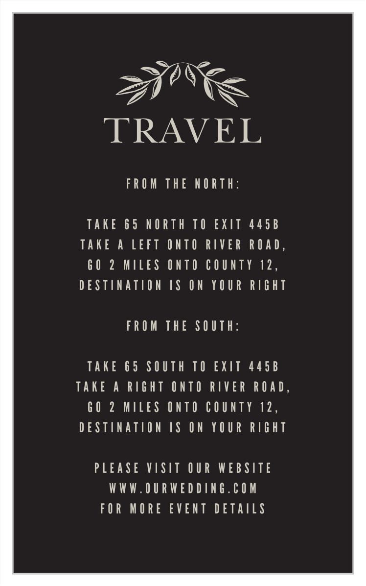 MaeMae's Eden Direction Cards by Basic Invite