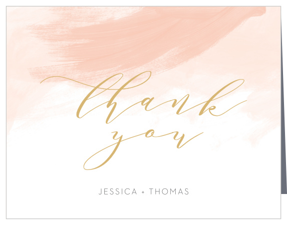 Watercolor Strokes Wedding Invitations by Basic Invite