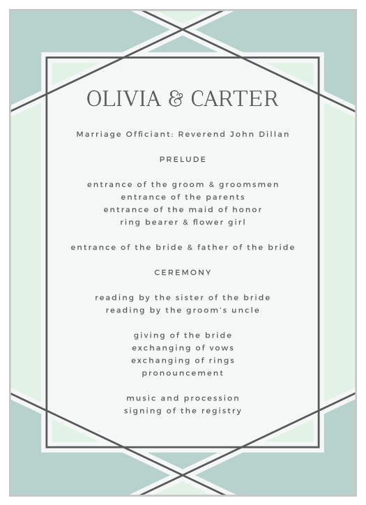 Simple Lines Wedding Invitations by Basic Invite