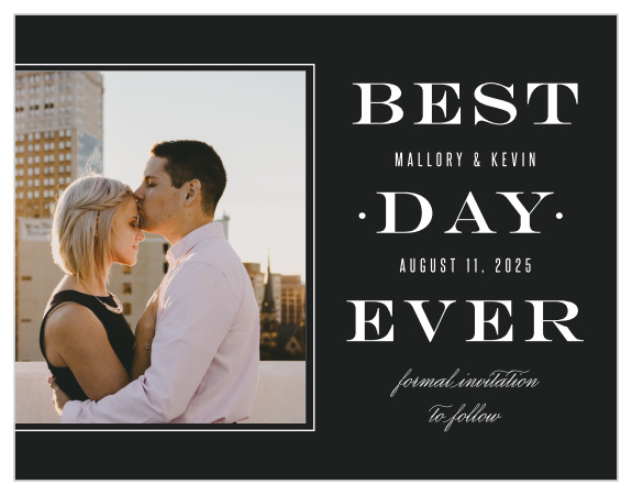 Best Day Ever Wedding Programs by Basic Invite