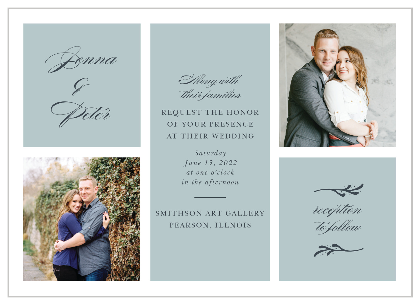 Entwined Blocks Wedding Invitations by Basic Invite