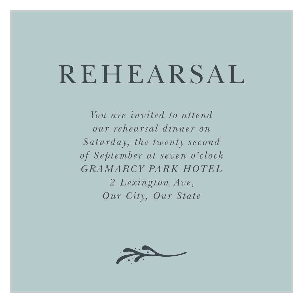Entwined Blocks Rehearsal Cards by Basic Invite