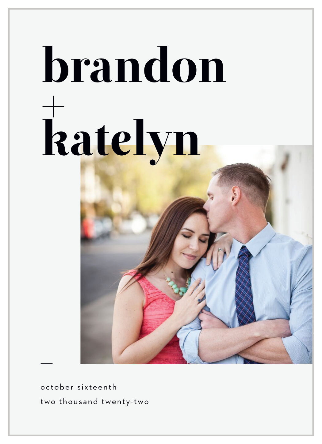 Chic Editorial Wedding Invitations by Basic Invite