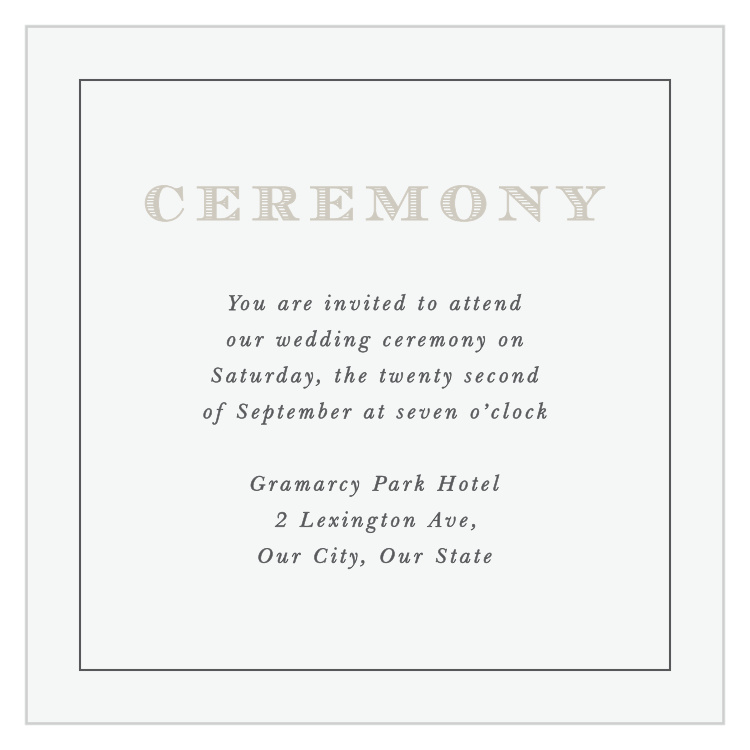 Streamlined Scroll Ceremony Cards by Basic Invite