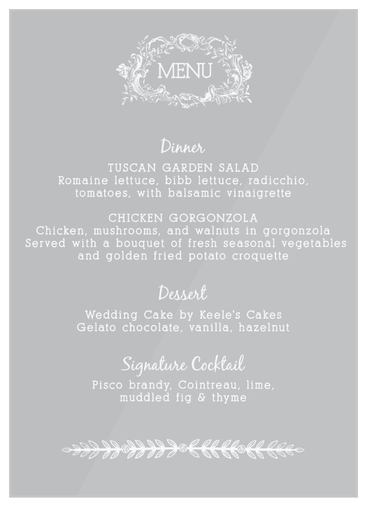 Simple Cursive Clear Response Cards