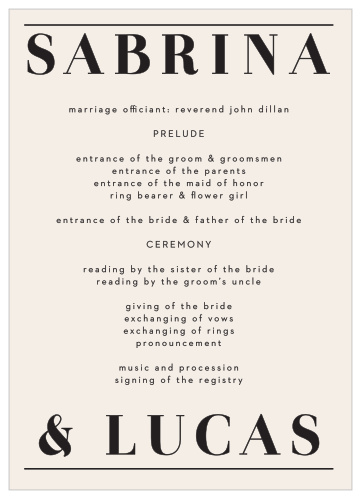 Wedding Programs | Match Your Colors & Style Free!