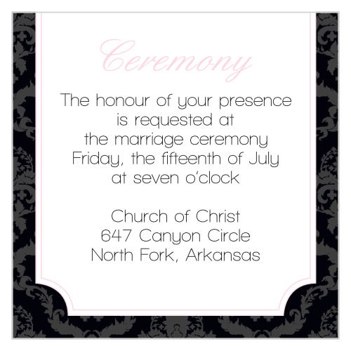 Pink Chic Response Cards by Basic Invite