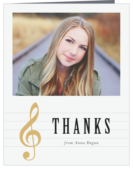 Musical Graduate Graduation Announcements by Basic Invite