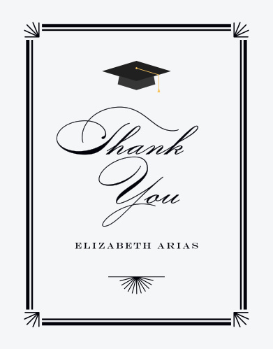 Valedictorian Grad Graduation Invitations by BasicInvite.com